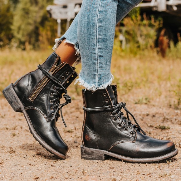 freebird | Shoes | Freebird Manchester Leather Combat Distressed Boots ...